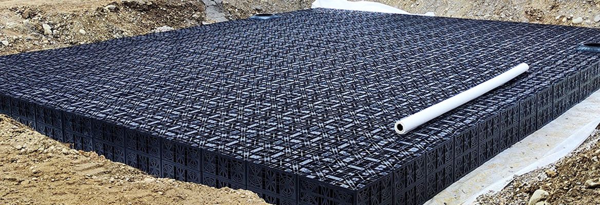 Rigole - Speicher & Ableitung von Regenwasser