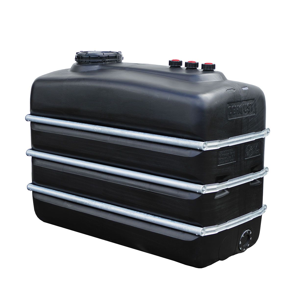 Lagertank PEDF schwarz, 3000 l, aus PE-HD, Trinkwasser geeignet